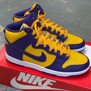 Nike | Shoes | Nike Dunk High Lakers Retro Dd39950 Premium Purple ...